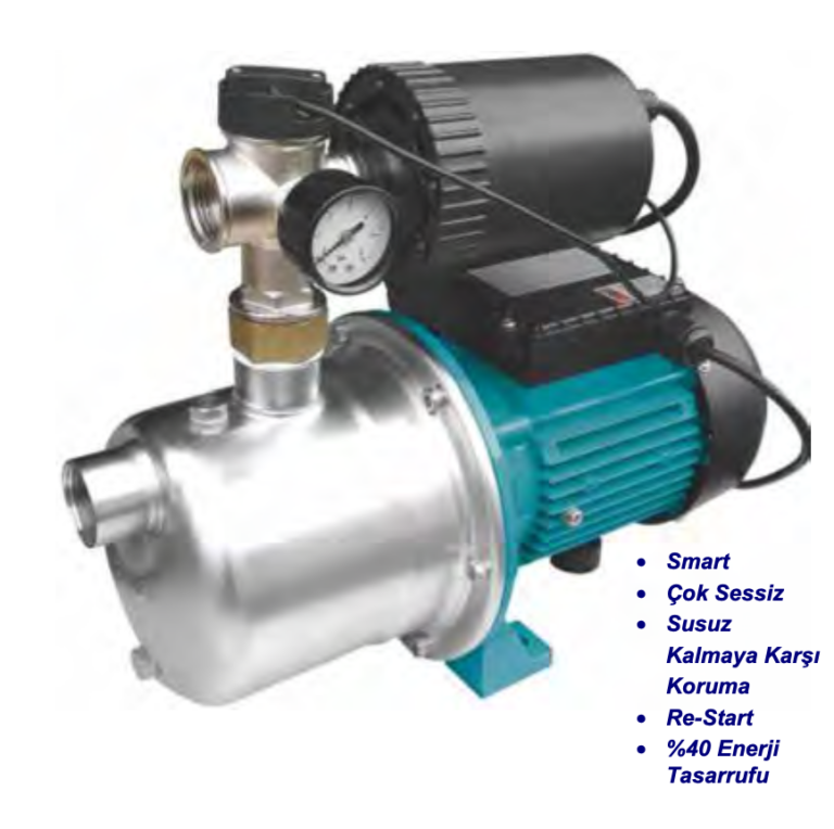 MOMENTUM BS900 SMART İNVERTÖRLÜ SS JET POMPA HİDROFORU (1.25HP) – Baypom